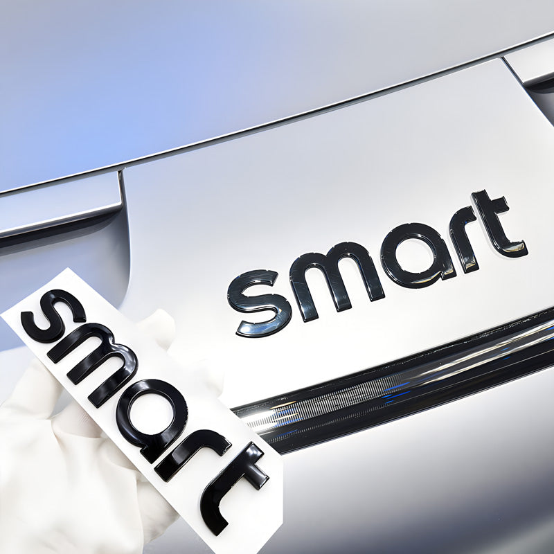 Smart #1/#3 Front & Rear Trunk Badges | Matte Silver, Glossy Silver ...